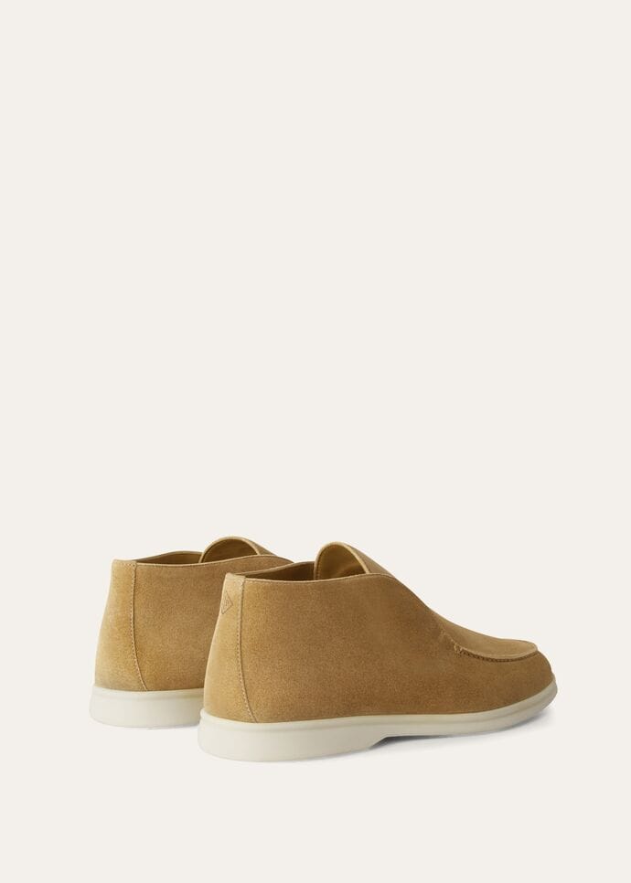 Open Walk Ankle Boot Suede Light Wood Smoke | Loro Piana US Open Walk Ankle Boot Suede Light Wood Smoke | Loro Piana US