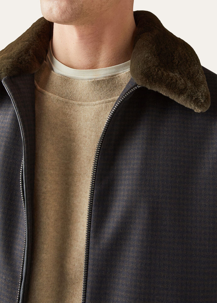 T-Shirt Yumin aue Cashmere, Beigefarbene Dünen | Loro Piana