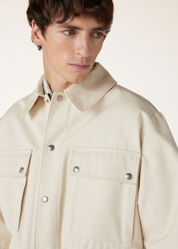 Toei Jacket in Cotton Sencha Tea | Loro Piana